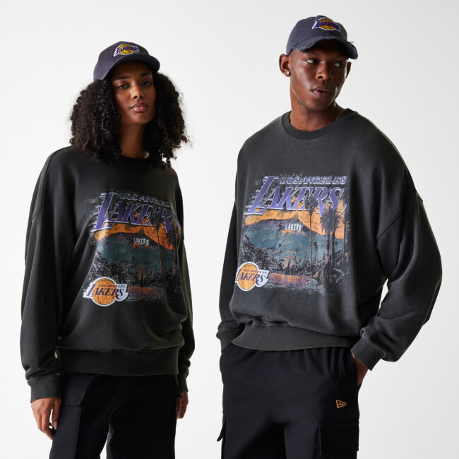 NEW ERA NBA LOS ANGELES LAKERS WASHED GRAPHIC | Hupparit ja colleget ...
